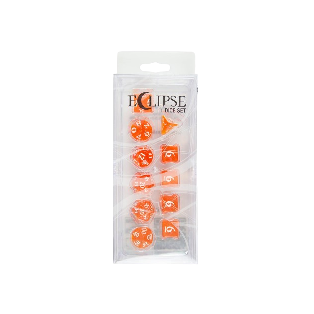 Set 11 Dados Eclipse Pumpkin Orange | Piedra Bruja – PiedraBruja