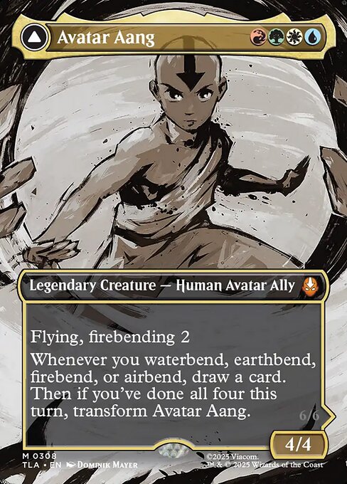 Avatar Aang // Aang, Master of Elements Borderless Foil (ingles) 308