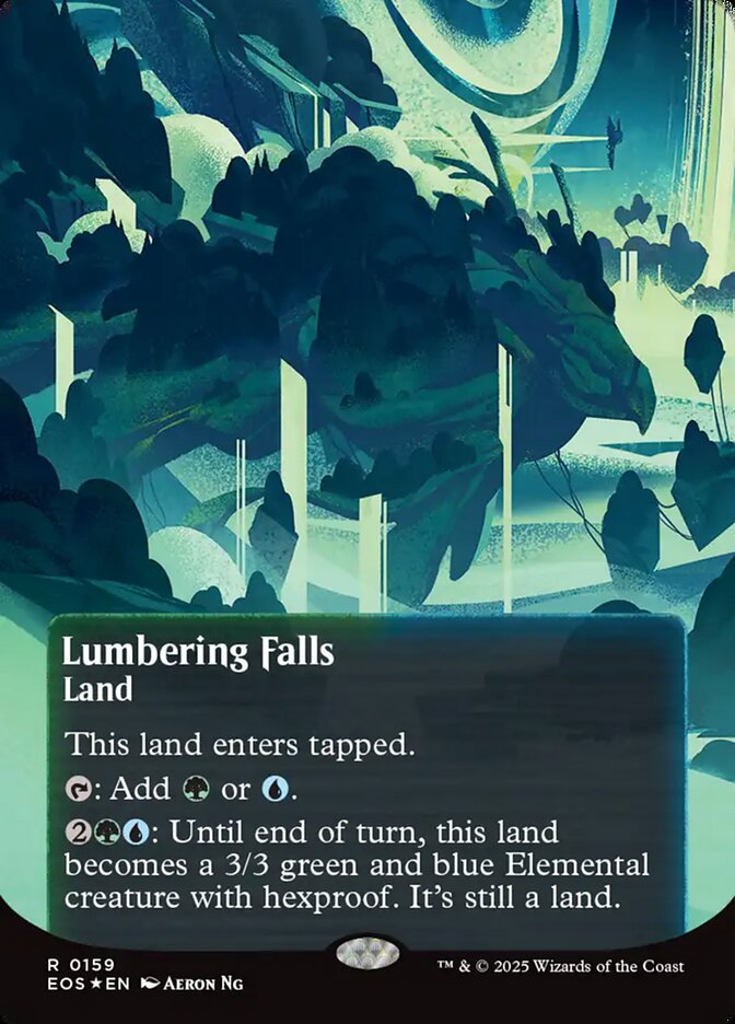 Lumbering Falls Borderless Foil (ingles) 159