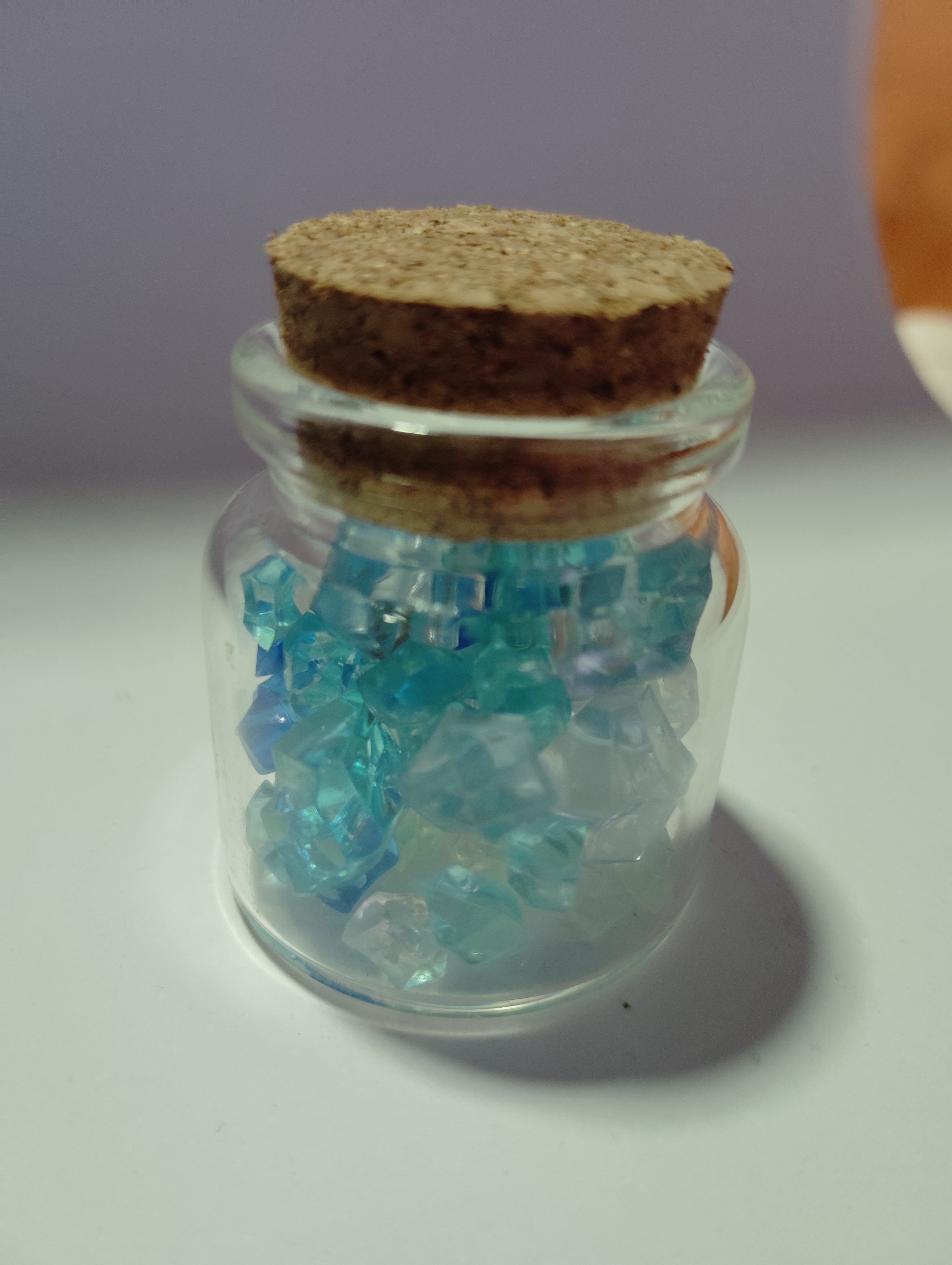 Mini Frasco De Gemas Celeste Piedrabruja